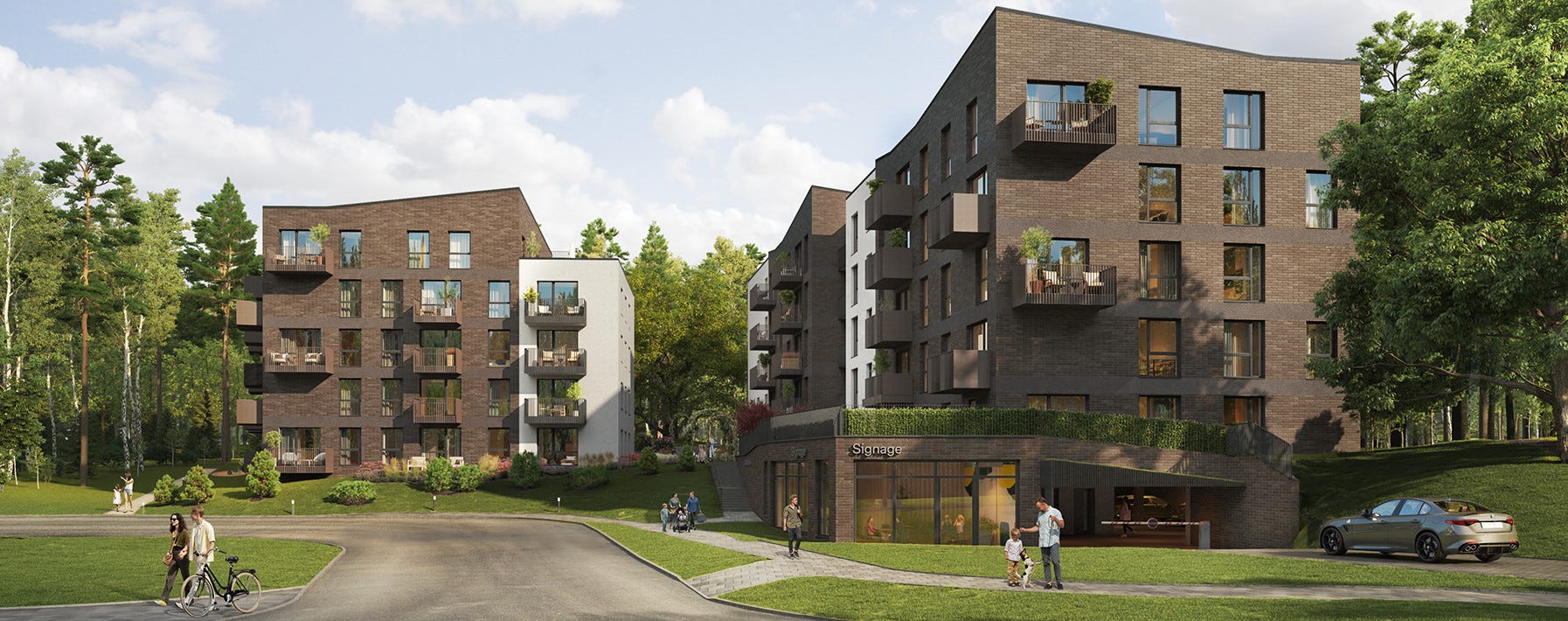 Forest Gate - 1 etapas - Nauji butai prie miško - Bonava